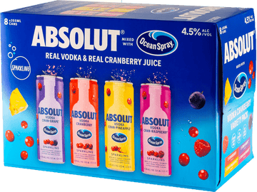 ABSOLUT OCEAN SPRAY VARIETY 8PK – Banks Wines & Spirits