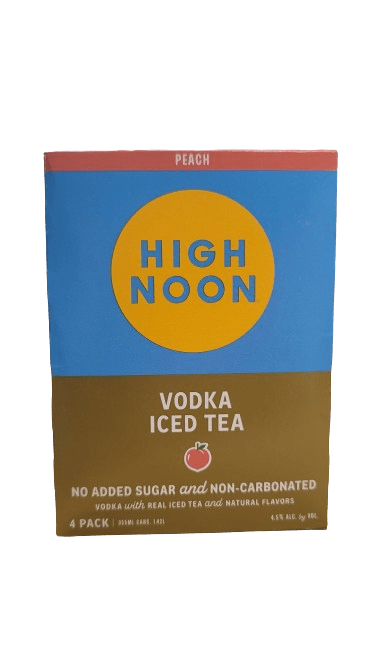 HIGH NOON PEACH ICED TEA VODKA 4PK – Banks Wines & Spirits