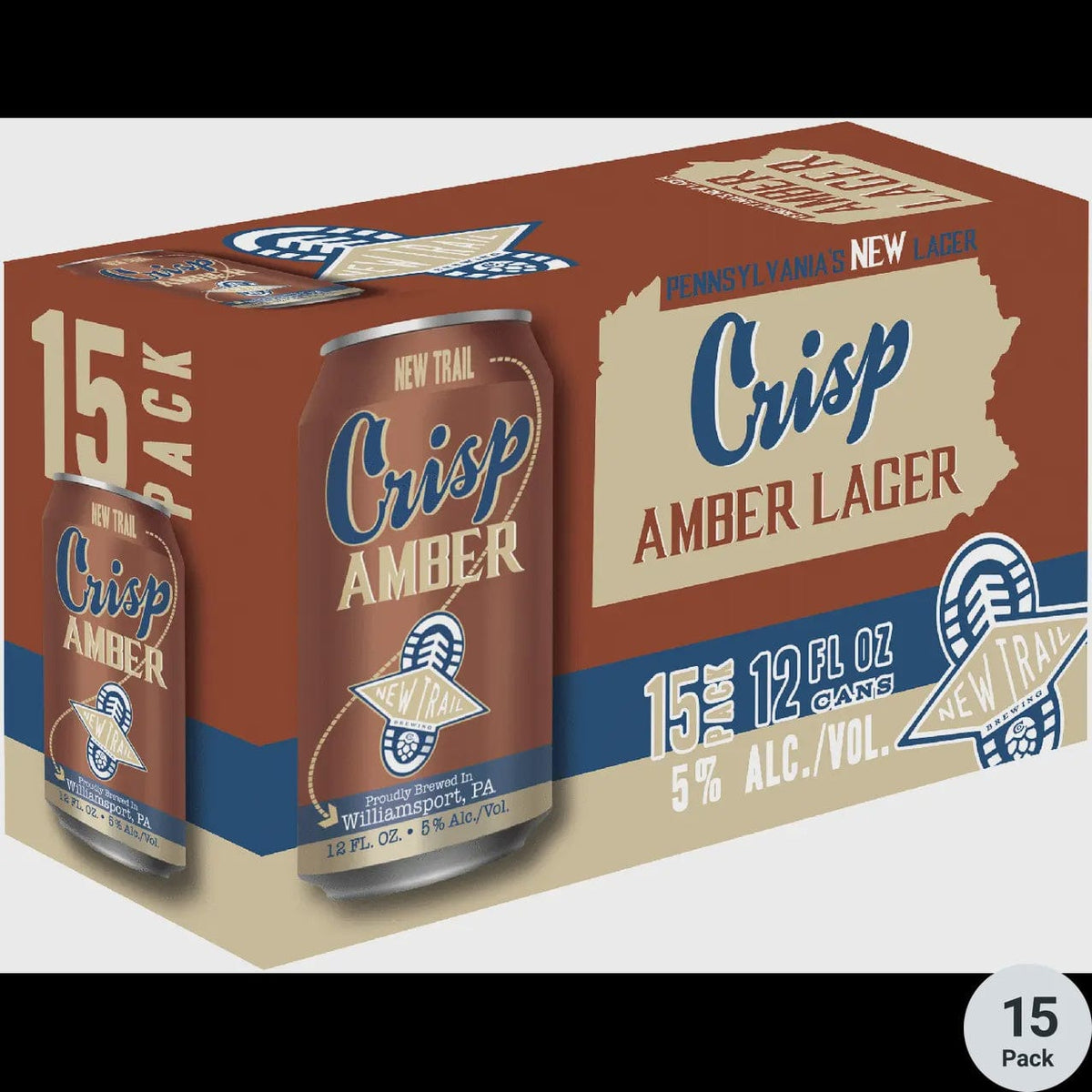 NEW TRAIL AMBER LAGER 15PK CAN – Banks Wines & Spirits
