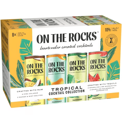 ON THE ROCKS RTD TROPICAL VARIETY 8PK – Banks Wines & Spirits