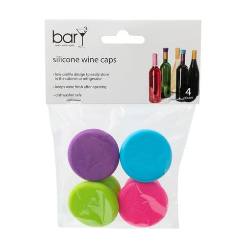 SILICONE WINE CAPS ASSORTED COLORS 4PK – Banks Wines & Spirits