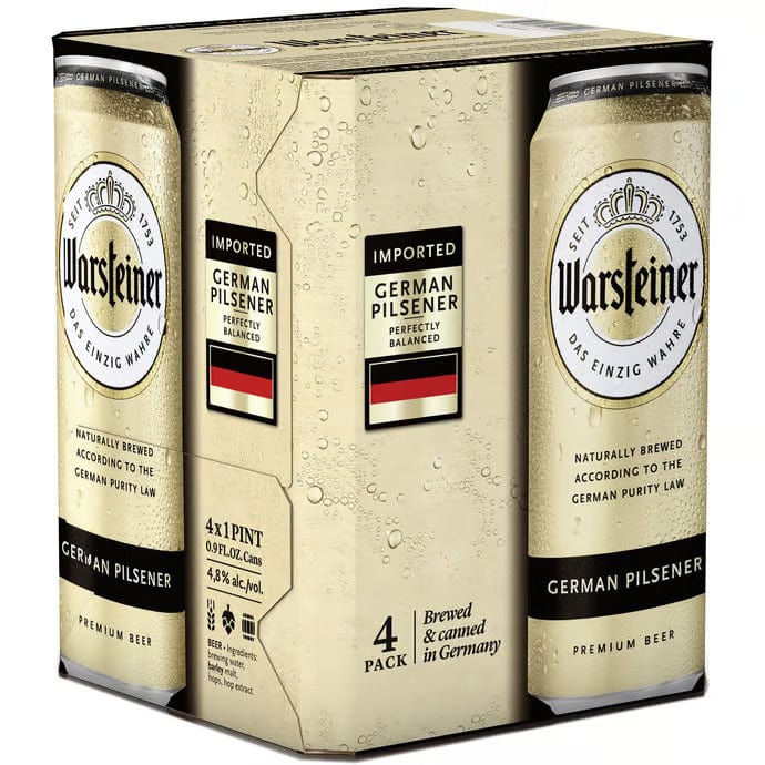 WARSTEINER 4PK 16OZ CANS – Banks Wines & Spirits