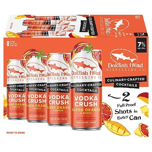 DOGFISH BLOOD ORANGE VODKA CRUSH 8PK – Banks Wines & Spirits