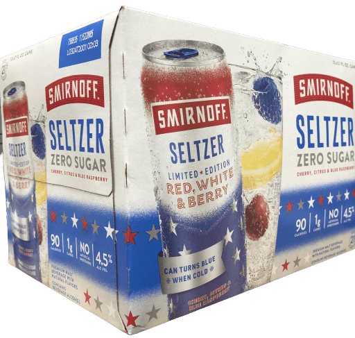 SMIRNOFF SELTZER ZERO RED WHITE & BERRY 12PK CAN – Banks Wines & Spirits